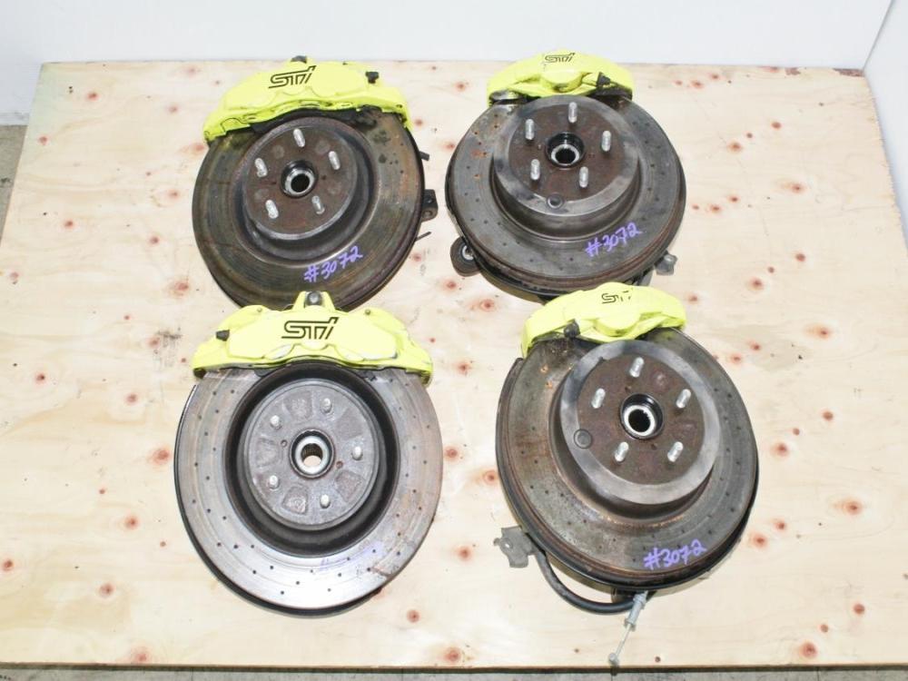 2018-2021 Subaru WRX STI OEM 6Pot 2Pot Brembo Brakes Calipers Rotors ...
